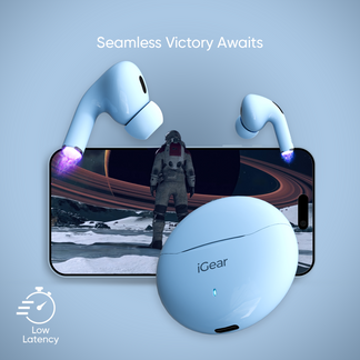 Buy iGear Gemz Wireless Earbuds, 15hrs PLaytime, Low latency, Hi-Fi ...